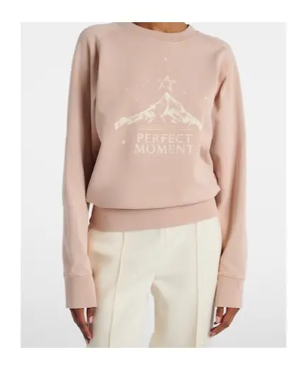 Perfect Moment Logo Cotton Jersey Sweatshirt