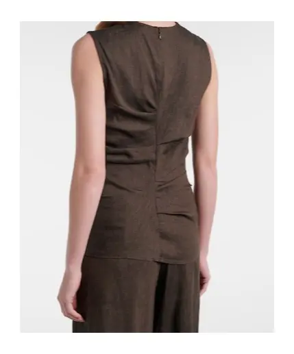 Proenza Schouler Draped Bamboo-patterned Top