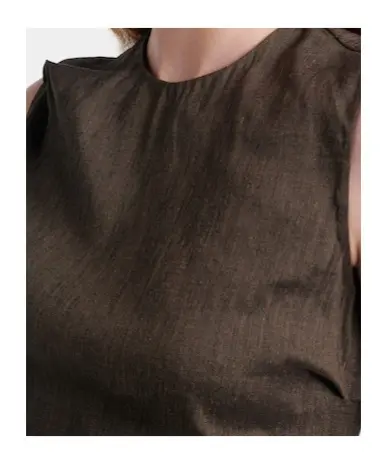 Proenza Schouler Draped Bamboo-patterned Top