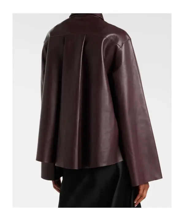 Nour Hammour Darcy Long-sleeved Leather Jacket