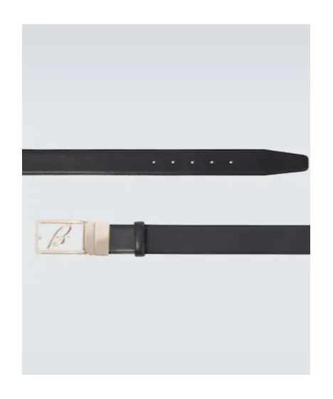 Brioni Logo Leather Belt