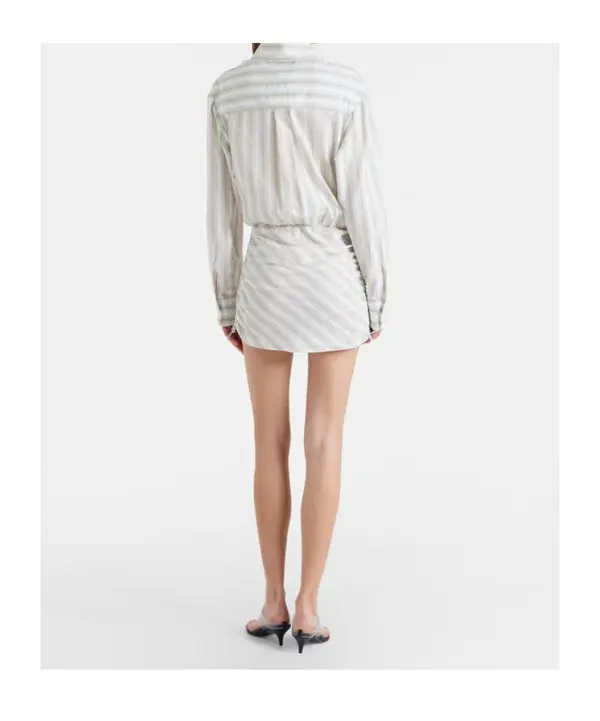 Christopher Esber Pleated Striped Dress