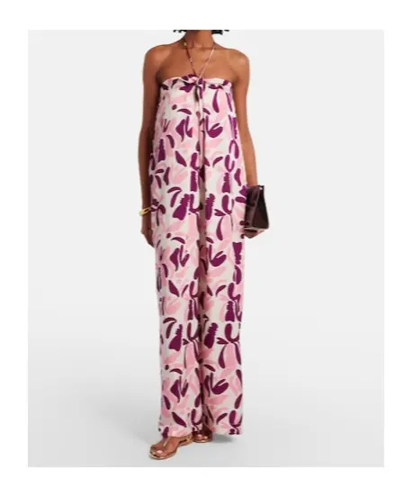 ADRIANA DEGREAS Bold Floral Maxi Dress