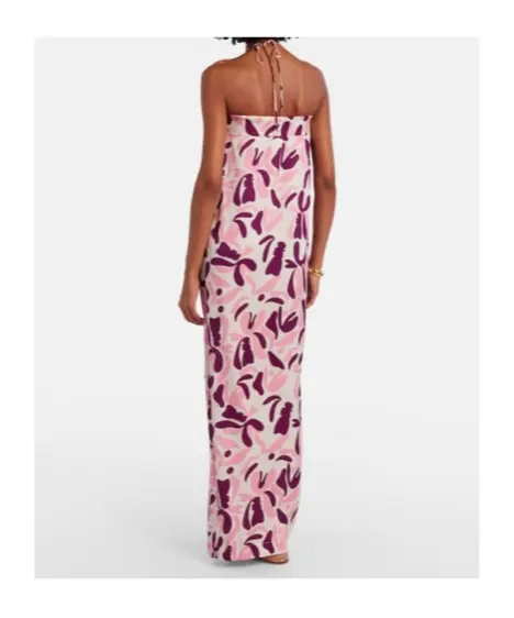 ADRIANA DEGREAS Bold Floral Maxi Dress