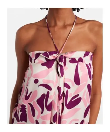 ADRIANA DEGREAS Bold Floral Maxi Dress