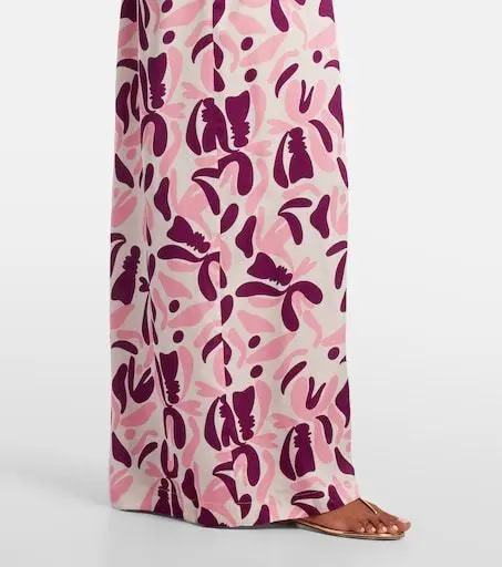 ADRIANA DEGREAS Bold Floral Maxi Dress