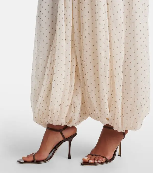 ROTATE BY BIRGER CHRISTENSEN Polka-dot Chiffon Jumpsuit