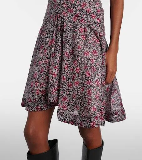 Isabel Marant Étoile Danielle Floral Cotton Voile Minidress
