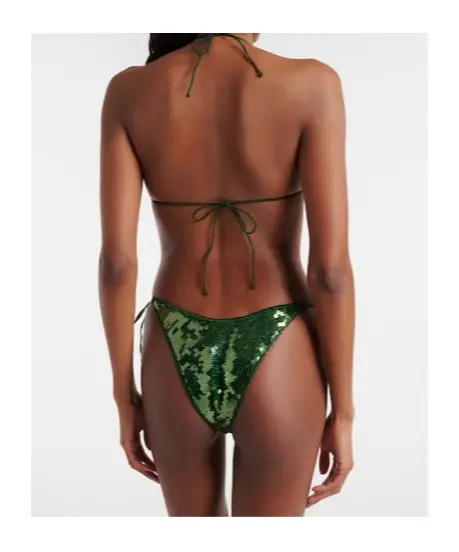 Oseree Marylin Sequined Bikini - White