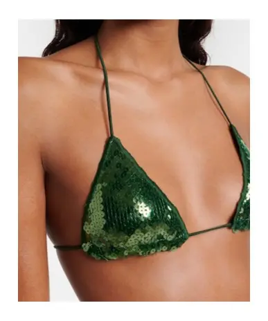 Oseree Marylin Sequined Bikini - White