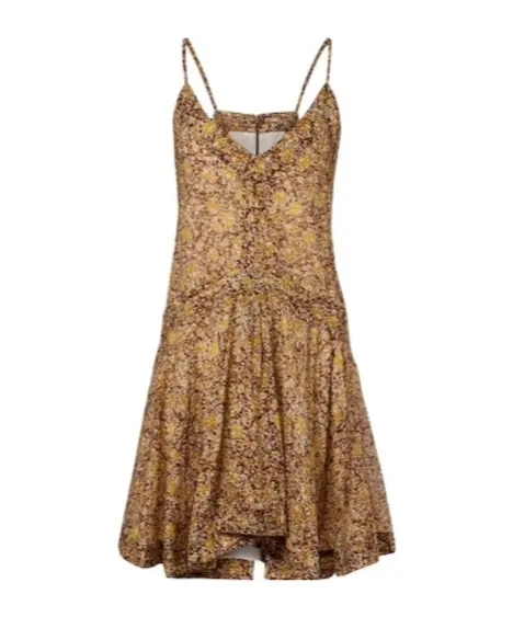 Isabel Marant Étoile Danielle Floral Cotton Voile Minidress - Brown