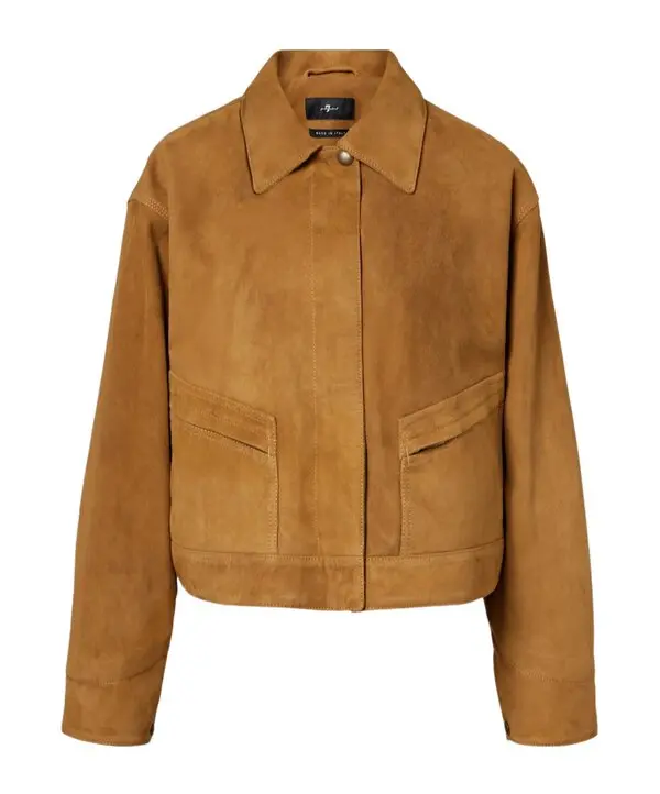 7 For All Mankind Long-sleeved Casual Jacket - Brown