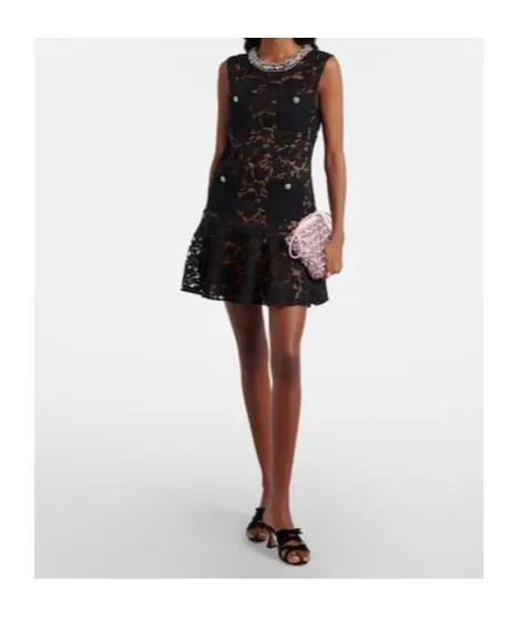 SELF-PORTRAIT Embellished Minidress