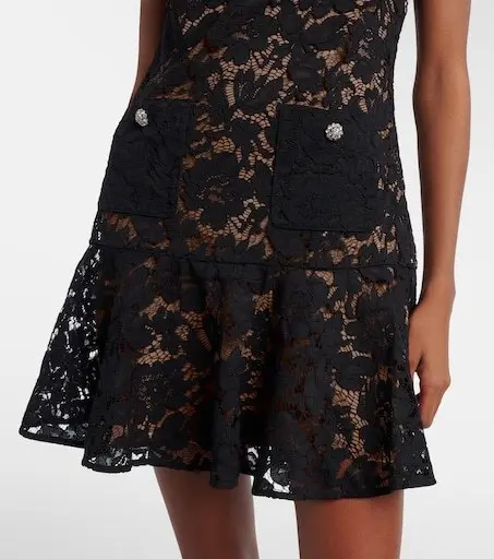 SELF-PORTRAIT Embellished Minidress
