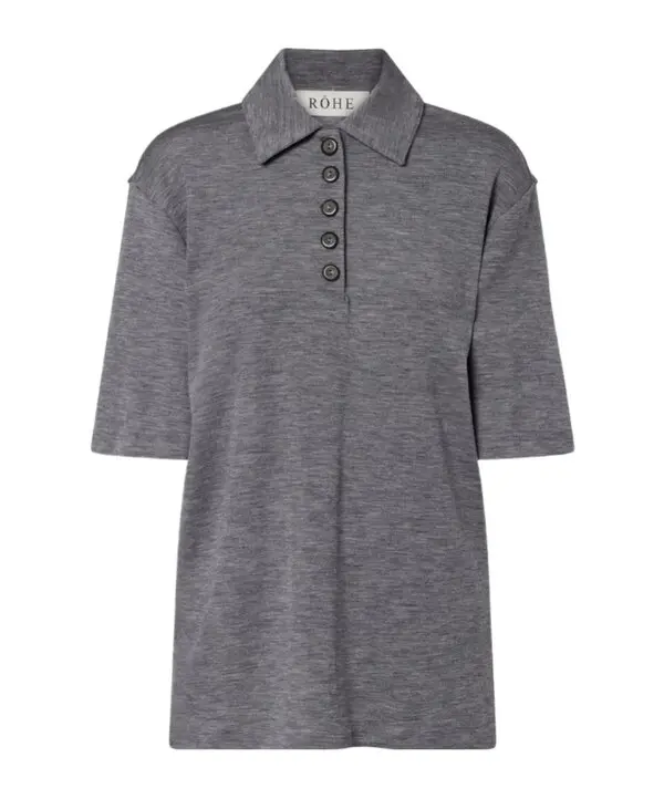 RÓHE Wool Polo Shirt