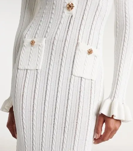 SELF-PORTRAIT January Embellished Midi Dress