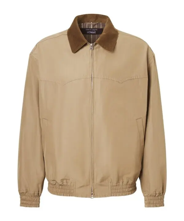 Comme Des Garçons Corduroy-trimmed Blouson Jacket