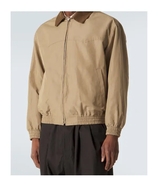 Comme Des Garçons Corduroy-trimmed Blouson Jacket