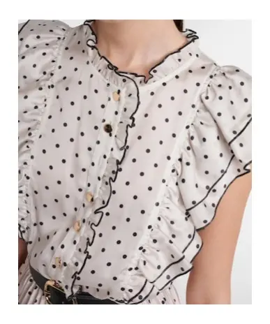 SELF-PORTRAIT Belted Polka-dot Pleated Midi Dress