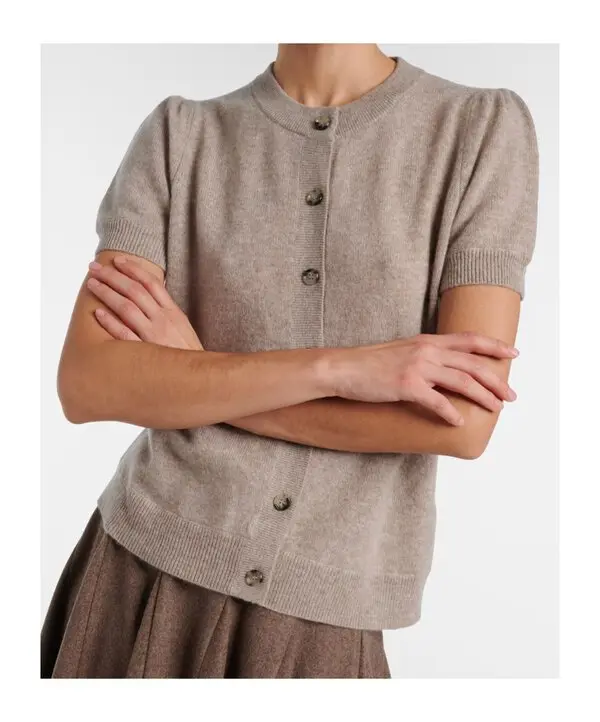 Jardin Des Orangers Short-sleeved Knitted Cardigan