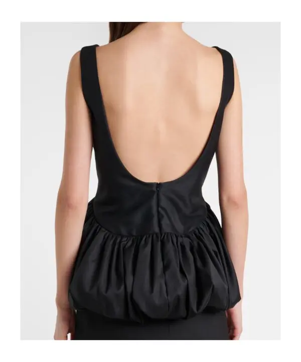 RÓHE Peplum Wool And Silk Top