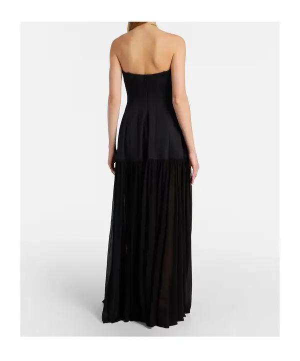 Simkhai Strapless Tulle Maxi Dress
