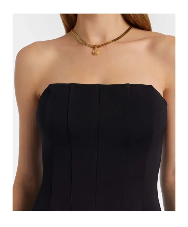 Simkhai Strapless Tulle Maxi Dress