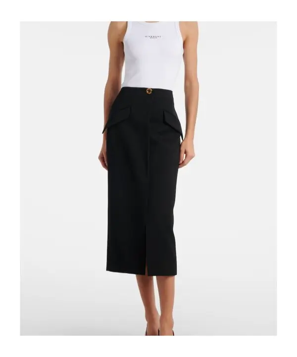 Givenchy Wool Pencil Skirt