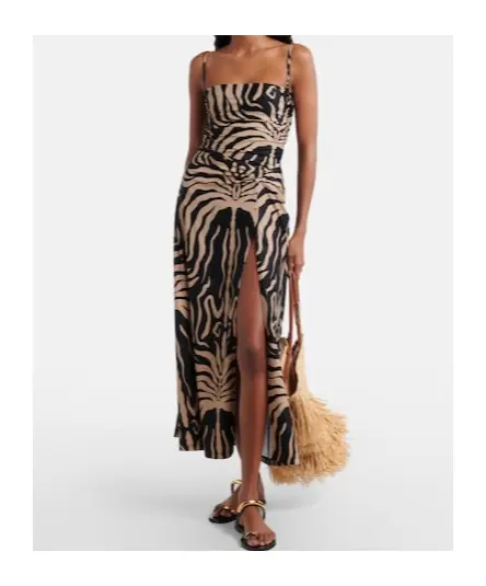 Johanna Ortiz Printed Midi Skirt