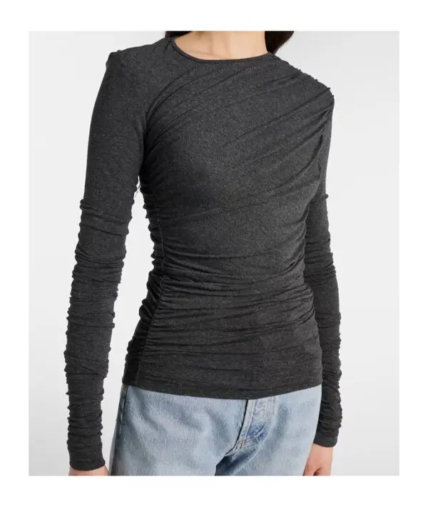 AGOLDE Tania Ruched Jersey Top