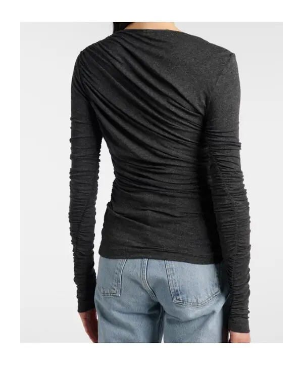 AGOLDE Tania Ruched Jersey Top