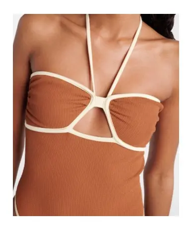 Johanna Ortiz Cutout Halterneck Swimsuit