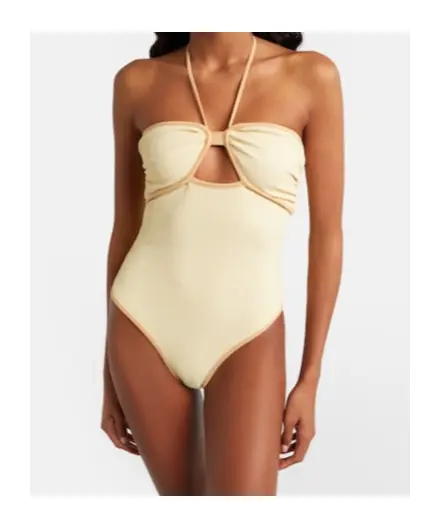 Johanna Ortiz Cutout Halterneck Swimsuit