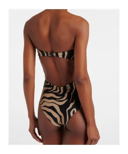 Johanna Ortiz Printed Ring-detail Bikini Top