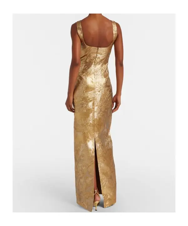 Simkhai Strapless Jacquard Maxi Dress