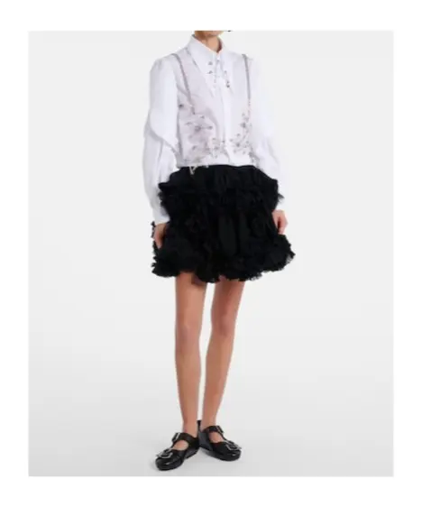 Comme Des Garçons Tulle Miniskirt