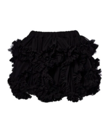 Comme Des Garçons Tulle Ruffle Mini Skirt - Black