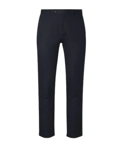 Sunspel Cotton And Linen Straight Pants - Black