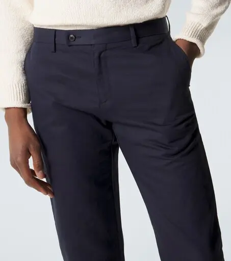 Sunspel Cotton And Linen Straight Pants