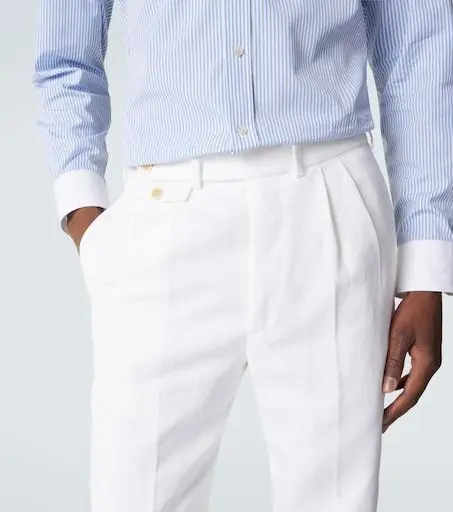 Dunhill Linen Tapered Pants