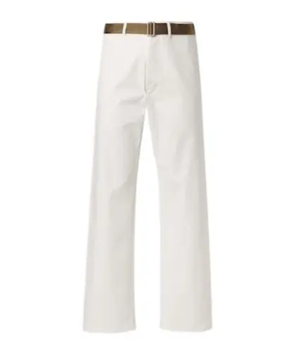 Plan C Belted Straight Jeans