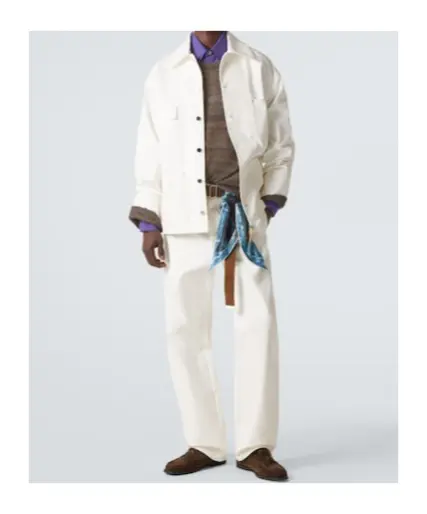 Plan C Belted Straight Jeans