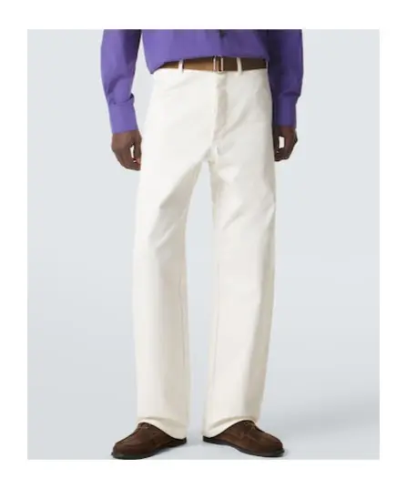 Plan C Belted Straight Jeans
