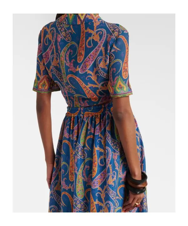 Etro Paisley Pattern Crop Top