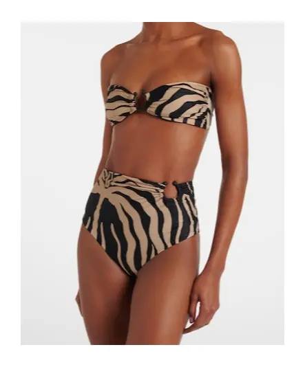 Johanna Ortiz Printed Ring-detail Bikini Bottoms