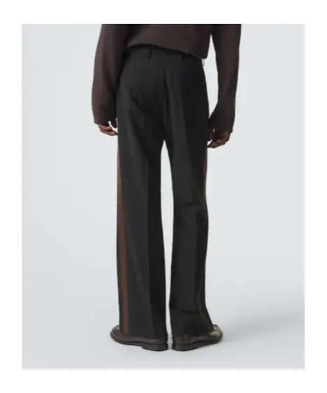WALES BONNER Alto Virgin Wool Flared Pants