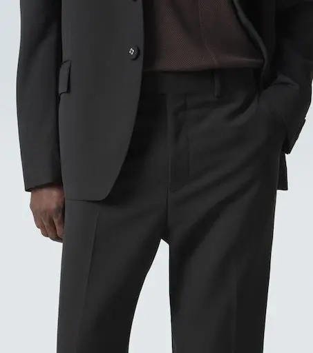 WALES BONNER Alto Virgin Wool Flared Pants