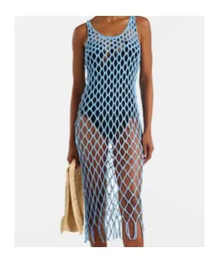 Christopher Esber Knitted Mesh Beach Dress