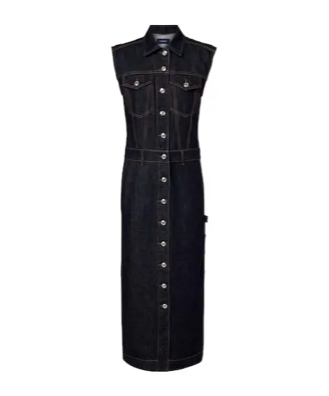 Sportmax Farfalla Denim Midi Dress