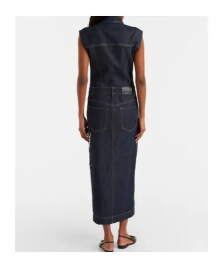 Sportmax Farfalla Denim Midi Dress